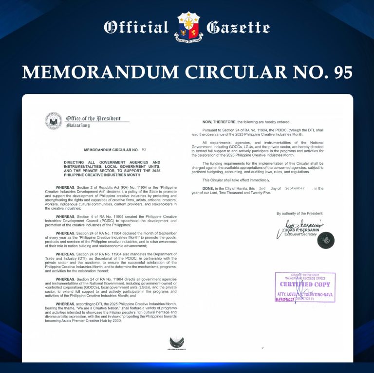 Memorandum Circular No. 95, s. 2025 - Malikhaing Pinoy